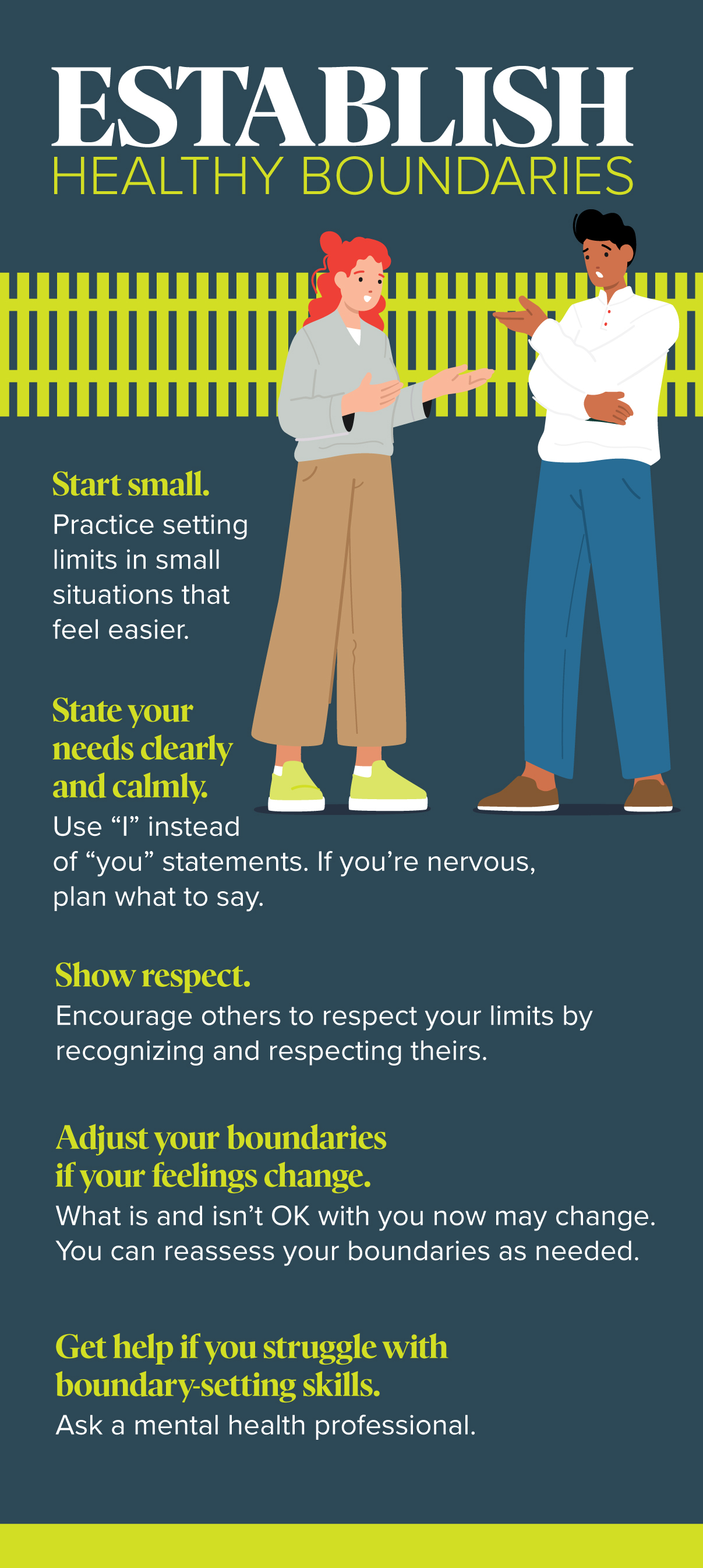 Set boundaries for better mental health | CGH Medical Center